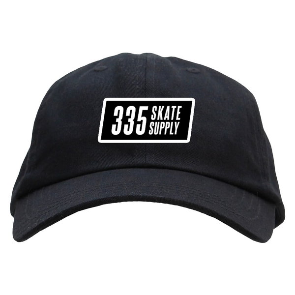 335 Patch Embroid Logo Hat / Black – 335 Skate Supply
