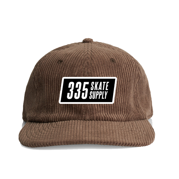 335 Patch Logo Cord Hat / Brown – 335 Skate Supply